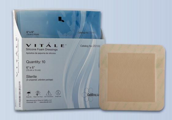 Vitale Silicone Adhesive Foam Dressings | Medline