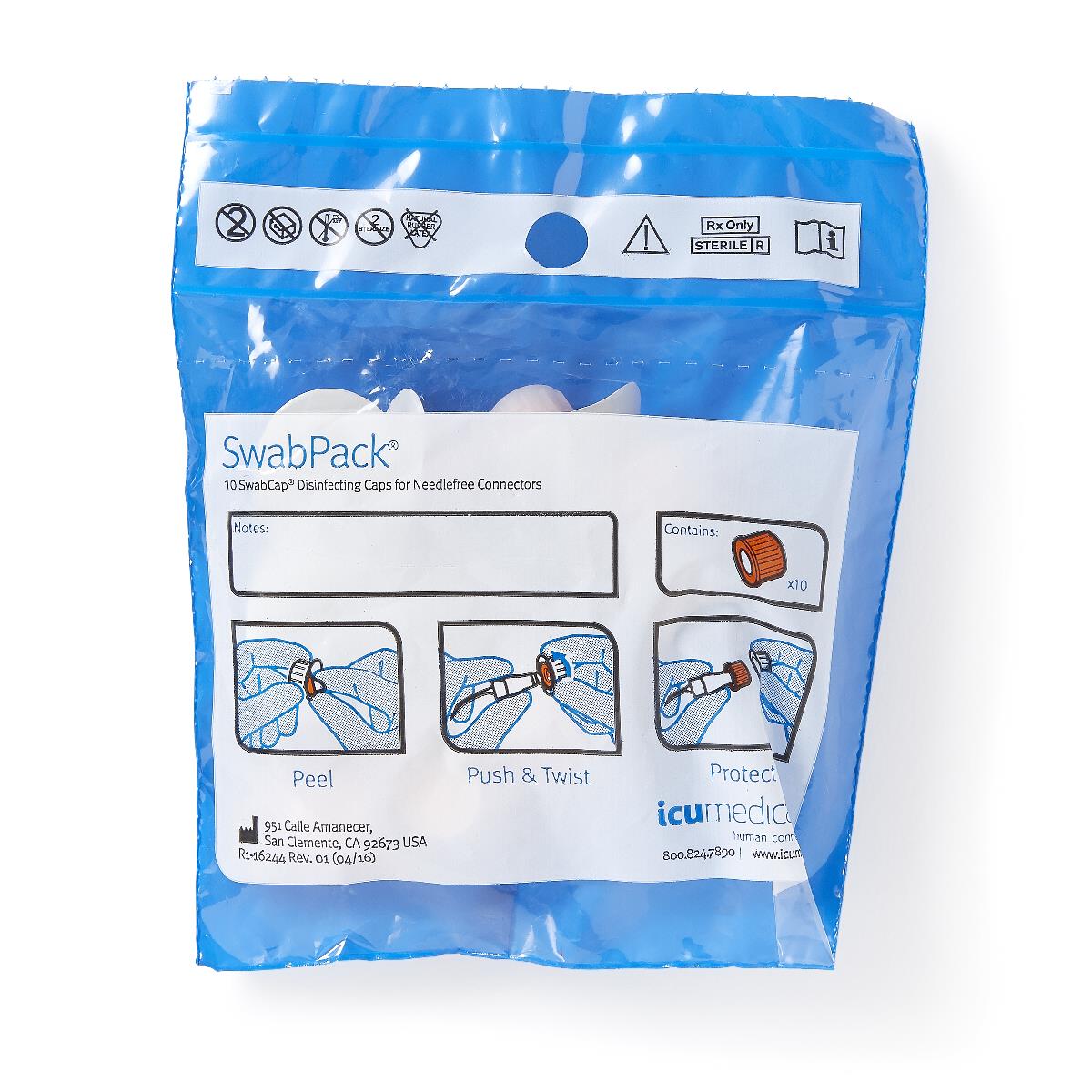 SwabCap Disinfecting Cap for Needlefree Connectors | Medline