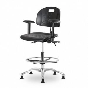 Class 100 Cleanroom Newport PU Medium Bench-Height Chair | Medline ...