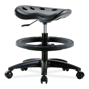 Polyurethane Tractor Medium-High Stools with Foot Ring | Medline ...