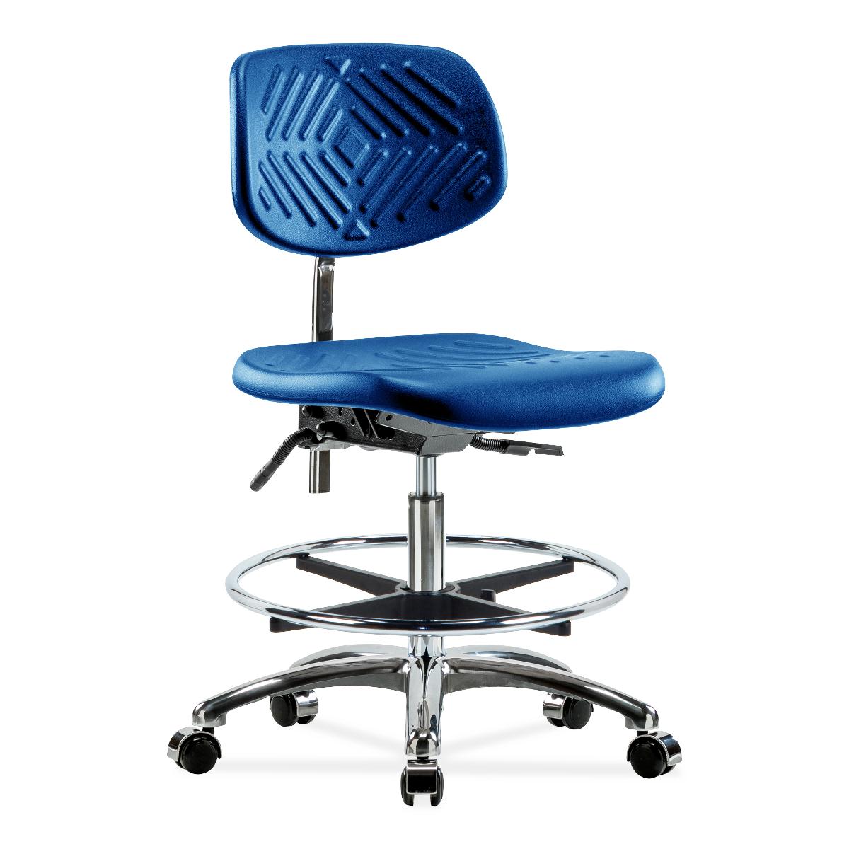 E Com Seating Class 100 Cleanroom Medium Bench-Height Chairs | Medline