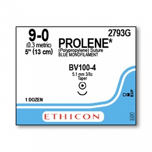 Prolene Polypropylene Suture with 9-0 | Medline