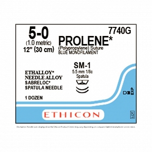 Prolene Blue Polypropylene Size 5-0 Sutures | Medline