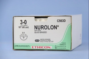 Reverse Cutting Nurolon Non-Absorbable Sutures by Ethicon | Medline ...