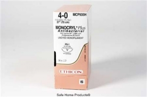 Taper Point Monocryl Plus Antibac Absrbable Sutures by Ethicon ...