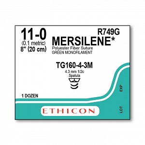 Mersilene Micropoint Spatula Nonabsorbable Sutures | Medline Industries ...