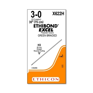 Ethibond-Excel Straight-Cutting Sterile Nonabsorbable Sutures | Medline ...