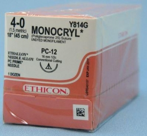 Precision Cosmetic Monocryl Absorbable Sutures by Ethicon | Medline ...