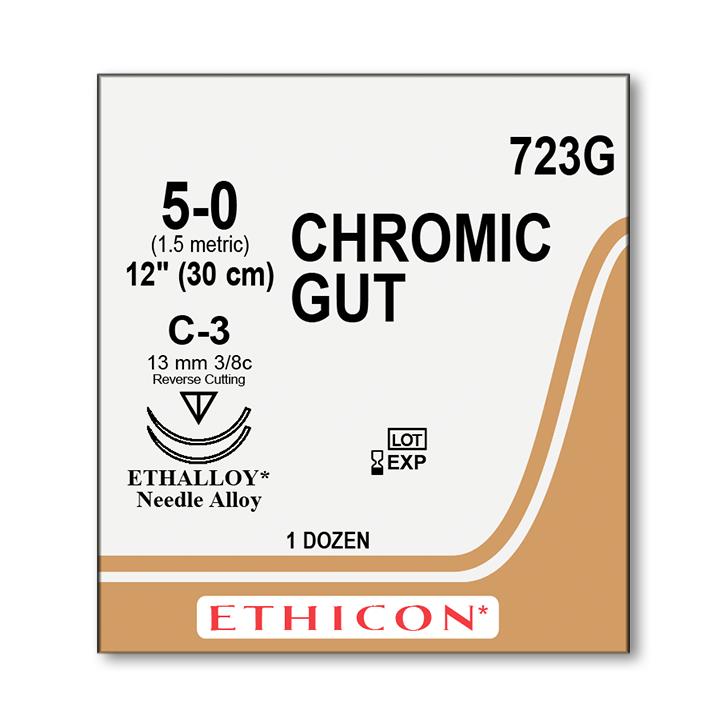 Reverse-Cutting Chromic Gut Absorbable Sutures | Medline