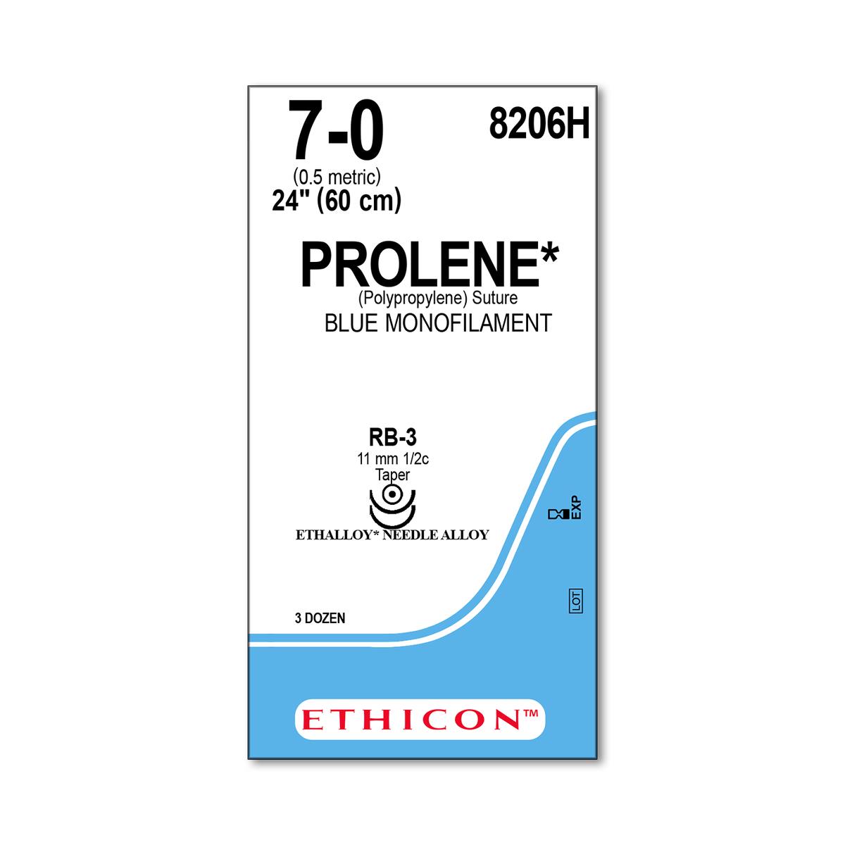 Prolene Polypropylene Suture with 7-0 | Medline