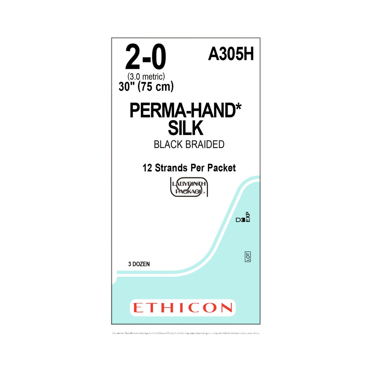 Perma-Hand Black Braided Silk Sutures | Medline