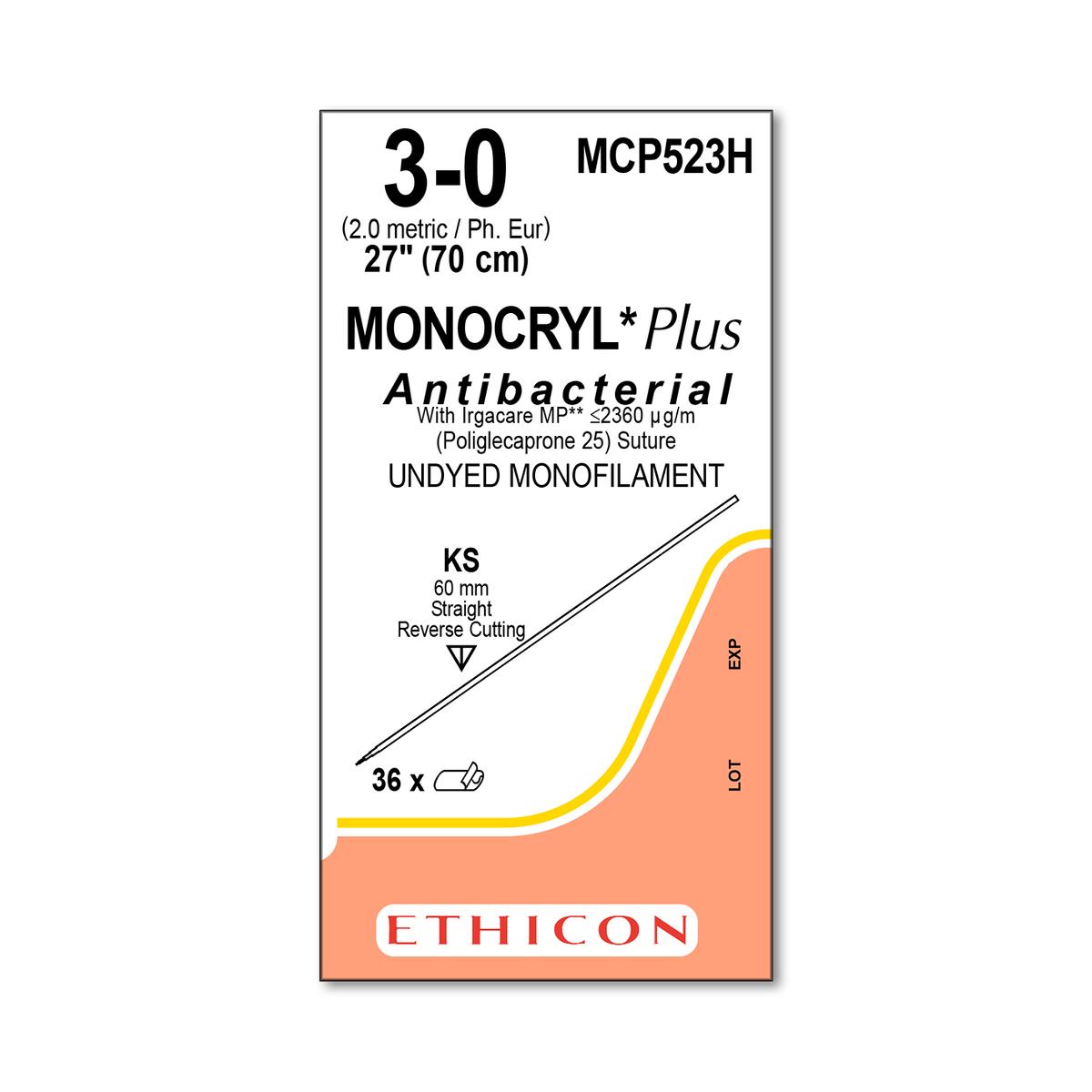 Straight Cut Monocryl Plus Absorbable Sutures | Medline