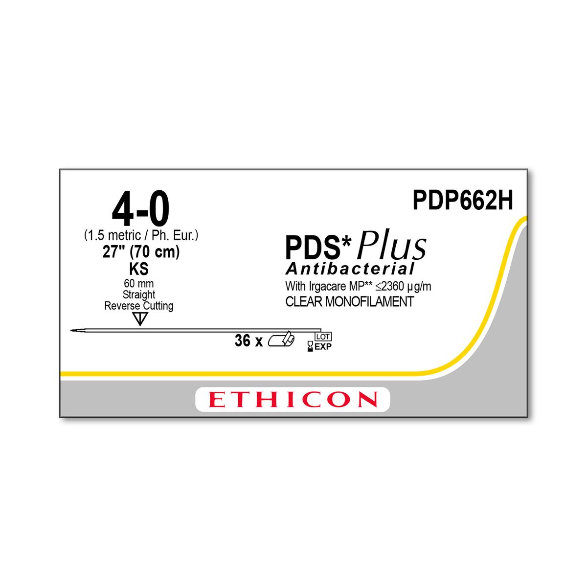 Straight Cutting PDS Plus Antibacterial Sutures | Medline