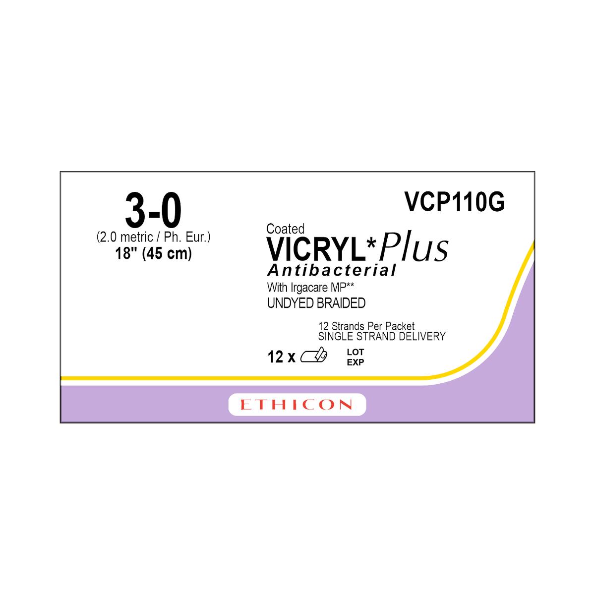 Standard/Short Vicryl Plus Absorbable Sutures | Medline