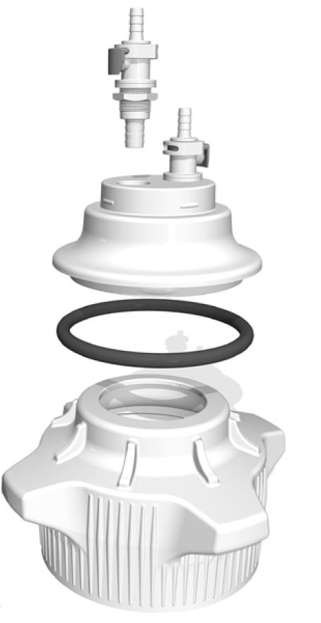 VersaCap Vented-Top 38 mm Cap with 0.2 micron PTFE Membrane | Medline