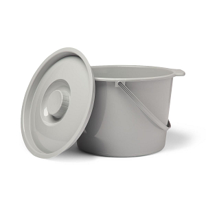 Medline Commode Buckets with Lid and Handle | Medline