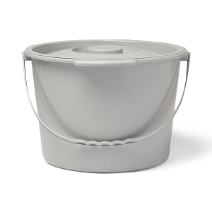 Medline Commode Buckets with Lid and Handle | Medline
