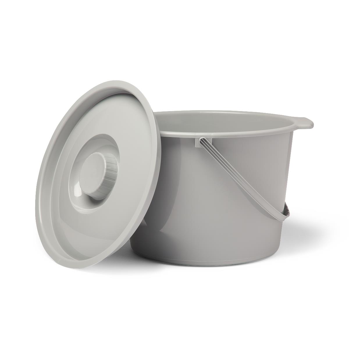 Medline Commode Buckets with Lid and Handle | Medline