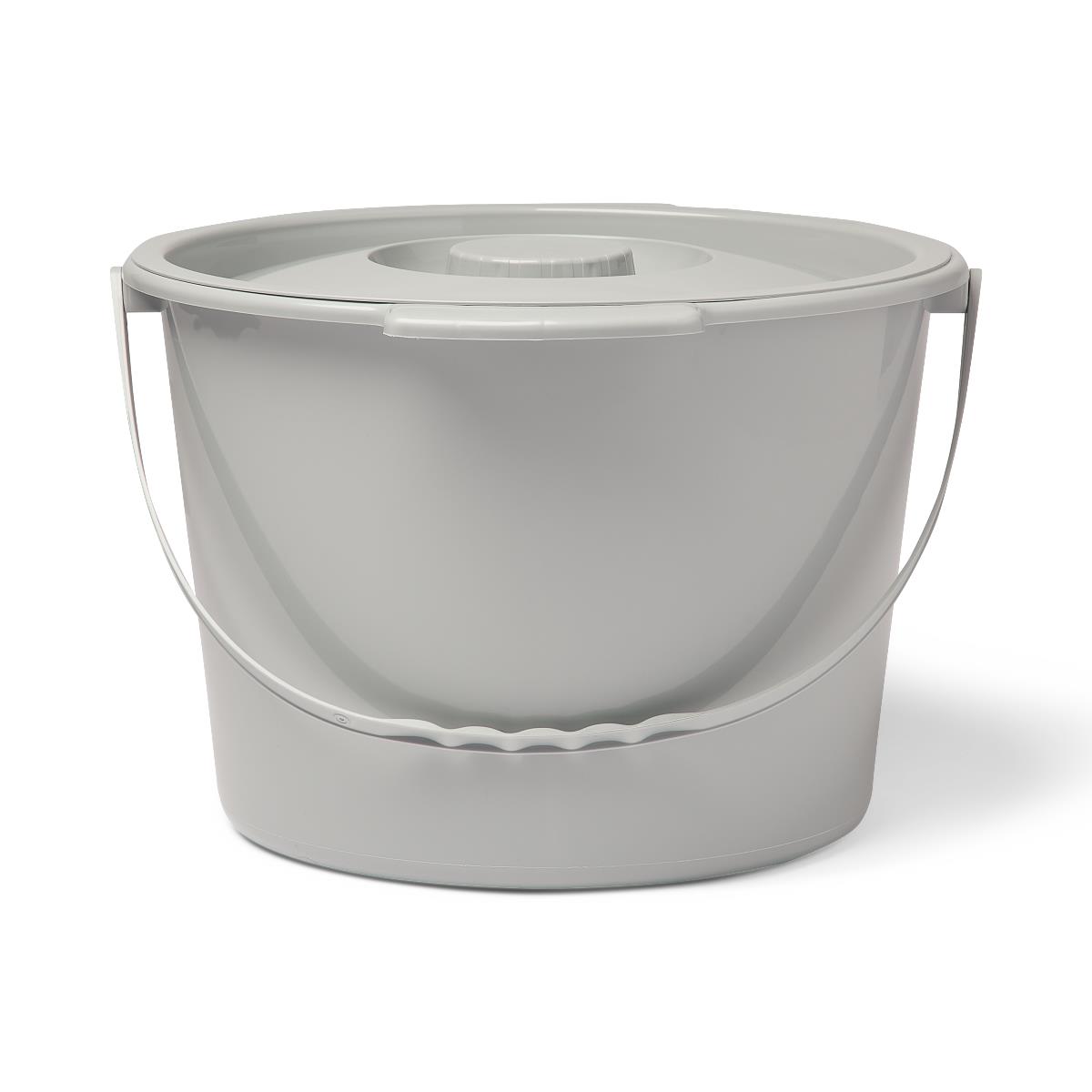 Medline Commode Buckets with Lid and Handle | Medline