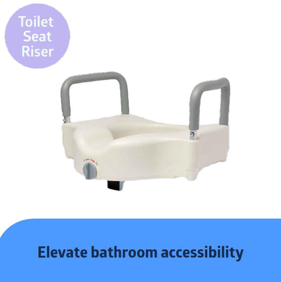 Medline Toileting Safe and Easy Kit for Caregivers with Seat Riser | Medline