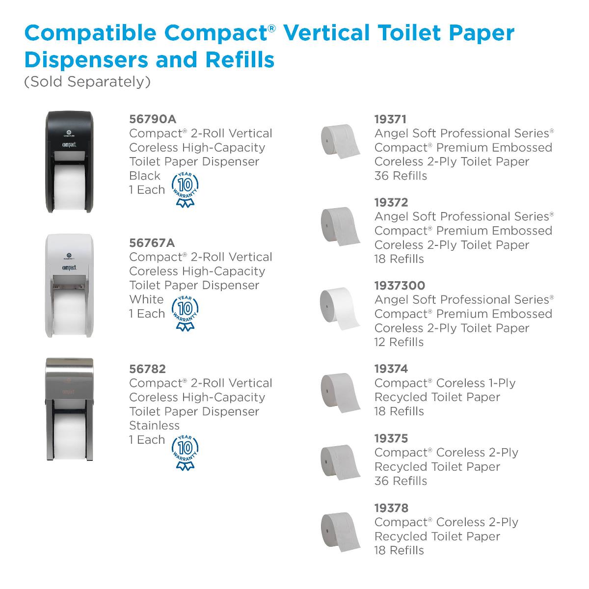 Compact Vertical Double-Roll Tissue Dispensers | Medline