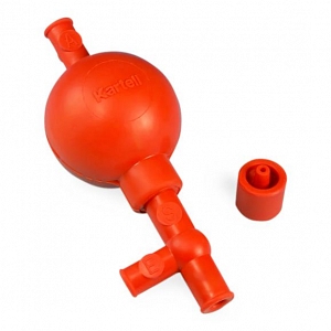 Red Pipette Filler Bulb with Adapter | Medline Industries, Inc.