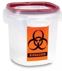 Small Plastic Biohazard Containers by Hopkins Medical | Medline ...