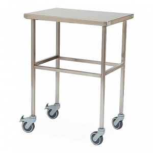 Health Care Logistics Stainless-Steel Mobile Table | Medline Industries ...