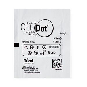 ChitoDot Double-Sided Hemostatic Dressings | Medline