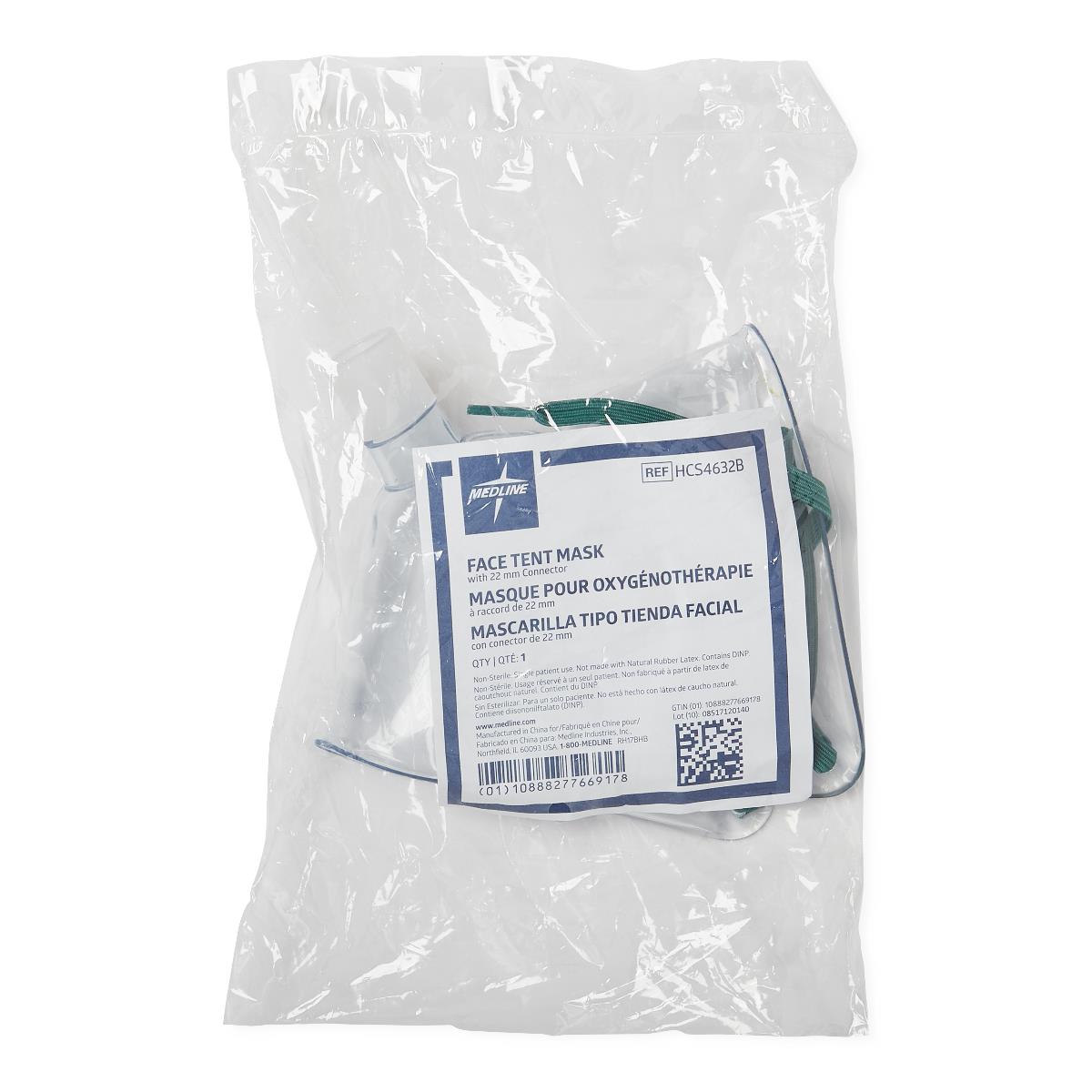 Medline Elongated Adult Aerosol Face Tent Mask | Medline
