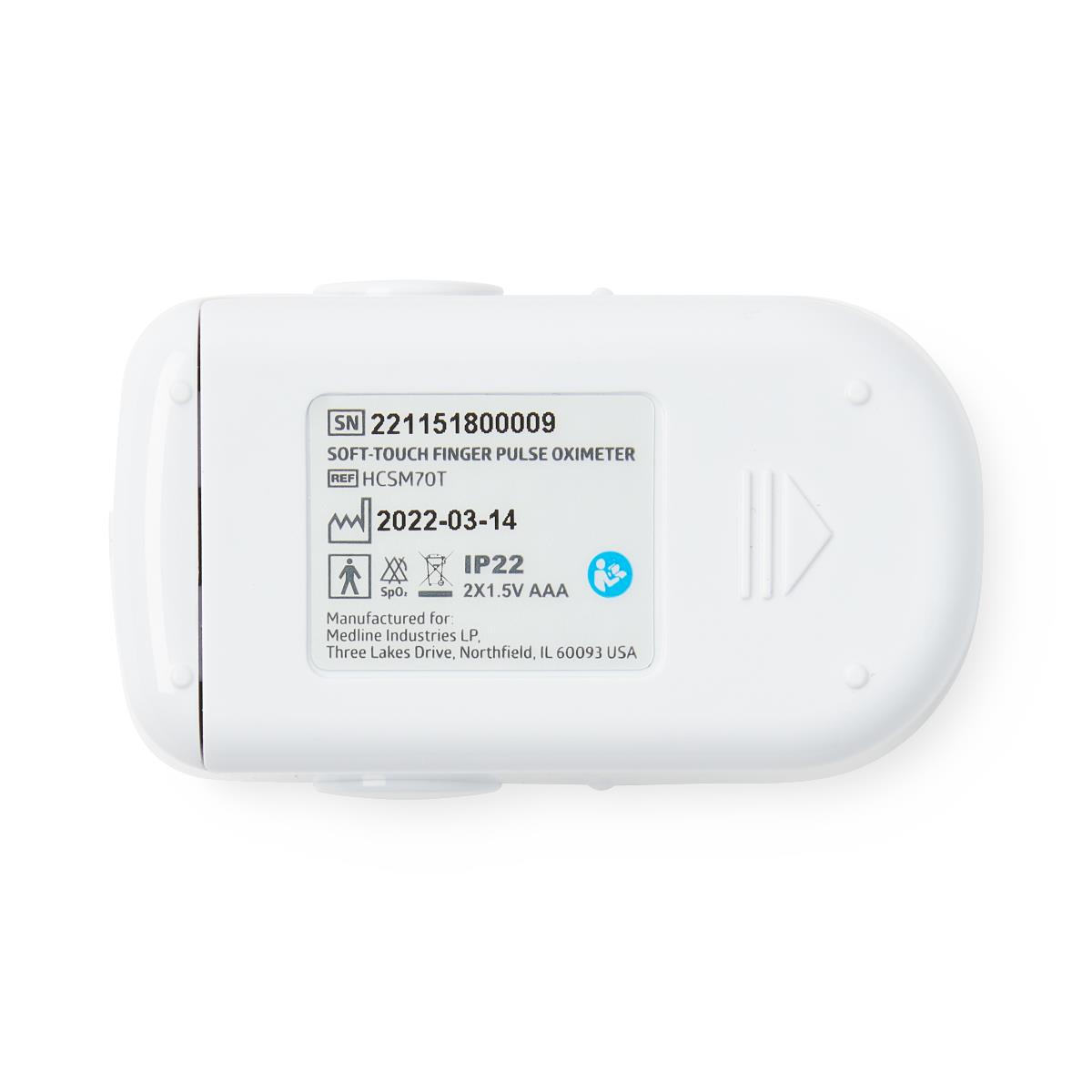Medline Soft-Touch Fingertip Pulse Oximeter with Bluetooth | Medline