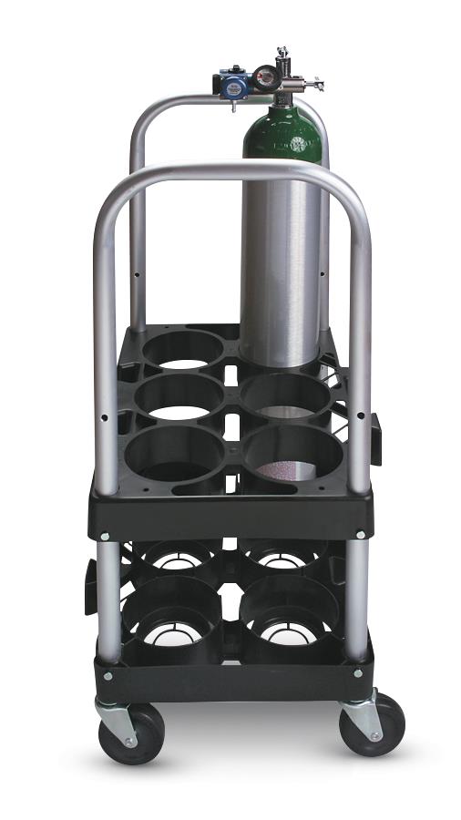 Rack-N-Roll Modular Cylinder O2 Cart Systems | Medline