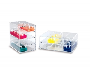 Horizontal 80-Well Acrylic Storage Rack | Medline Industries, Inc.