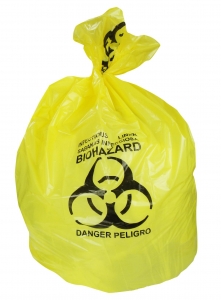 Nonprinted Biohazard Yellow Healthcare Bags | Medline
