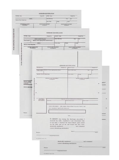 Newborn Identification Forms with Signature and ID Band | Medline