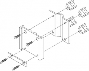Universal Pole Mount Brackets by Teleflex Medical | Medline Industries ...