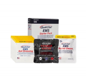 QuikClot EMS Hemostatic Dressing Starter Packs | Medline