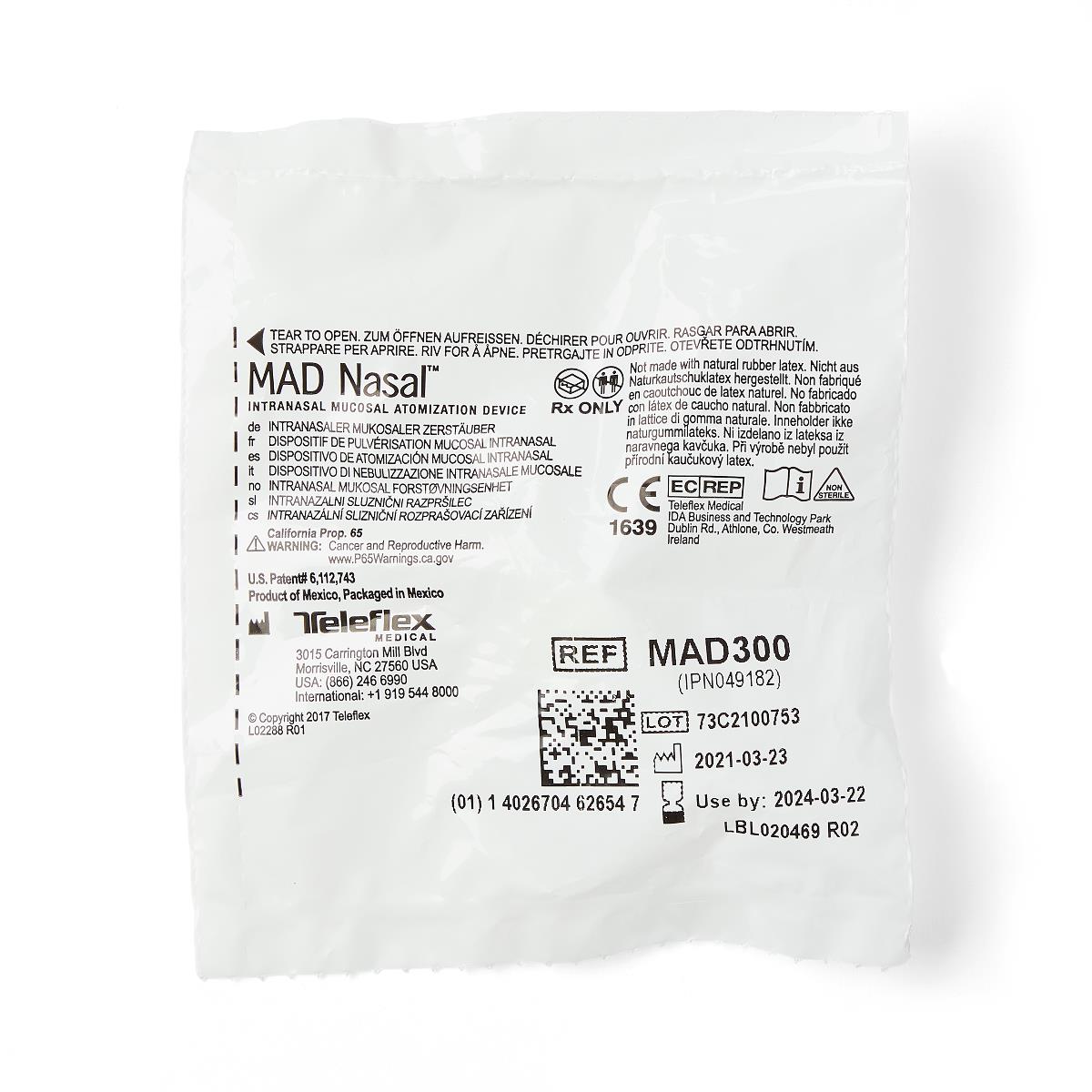 MAD Nasal Atomization Device without Syringe | Medline