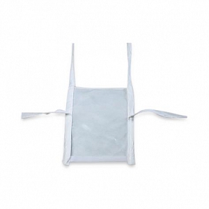 White Disposable Telemetry Pouches with Snaps | Medline