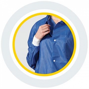 Disposable Lab Coats with Traditional Collar | Medline Industries, Inc.