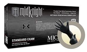 Microflex MidKnight Touch 93-732 Nitrile Exam Gloves | Medline ...