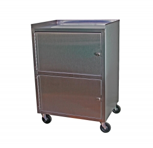 Stainless-Steel Dual Cabinet Carts | Medline Industries, Inc.