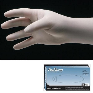 ProDerm Powder-Free Nonsterile Latex Exam Gloves | Medline Industries, Inc.