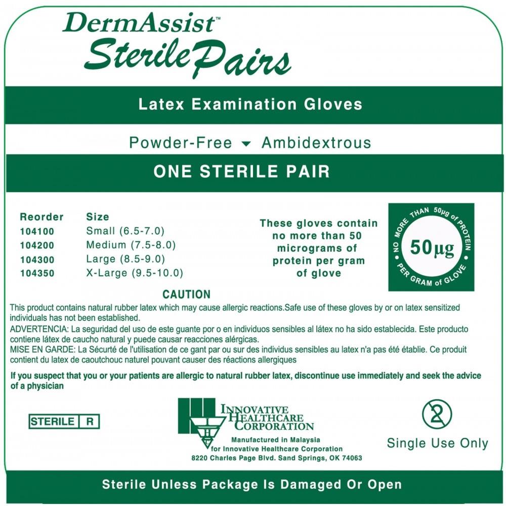 DermAssist Powder-Free Latex Gloves | Medline