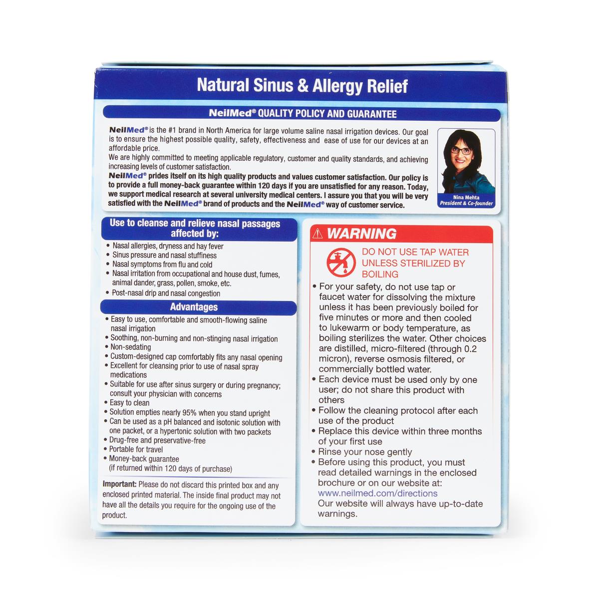 NeilMed SINUS RINSE Saline Nasal Kits | Medline