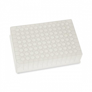 96-Round Well V-Bottom Clear Polypropylene Plates | Medline Industries ...