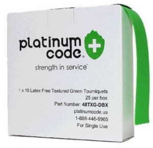 Textured Green Tourniquets by Platinum Code | Medline Industries, Inc.