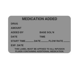 Centurion Medication Added IV Labels | Medline Industries, Inc.