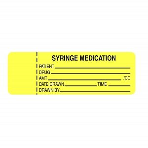 Centurion Syringe Medication Labels | Medline Industries, Inc.