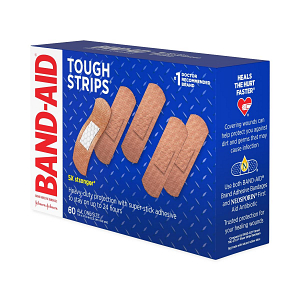Band-Aid Tough Strips Adhesive Bandages | Medline